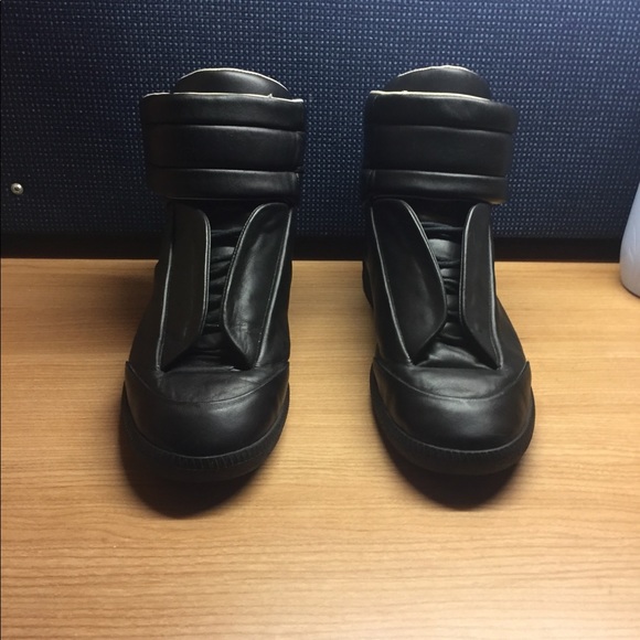 Maison Martin Margiela | Shoes | Mmm Future Leather Hightop Sneakers ...